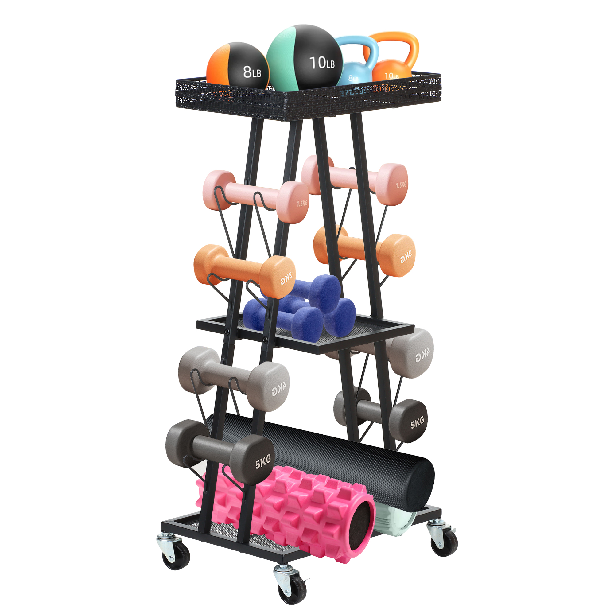 Cando Foam Roller Wall Storage Rack - Walmart.com