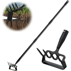 LCOKEIY Garden Hoe and Cultivator with Double-Head,46" Adjustable ...