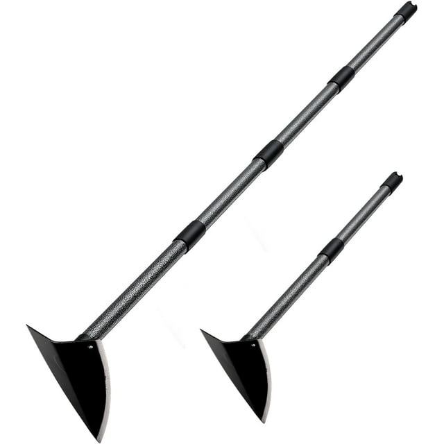 Yeyebest Adjustable 15-72in Long Handle Triangle Hoe, Heavy Duty Metal ...