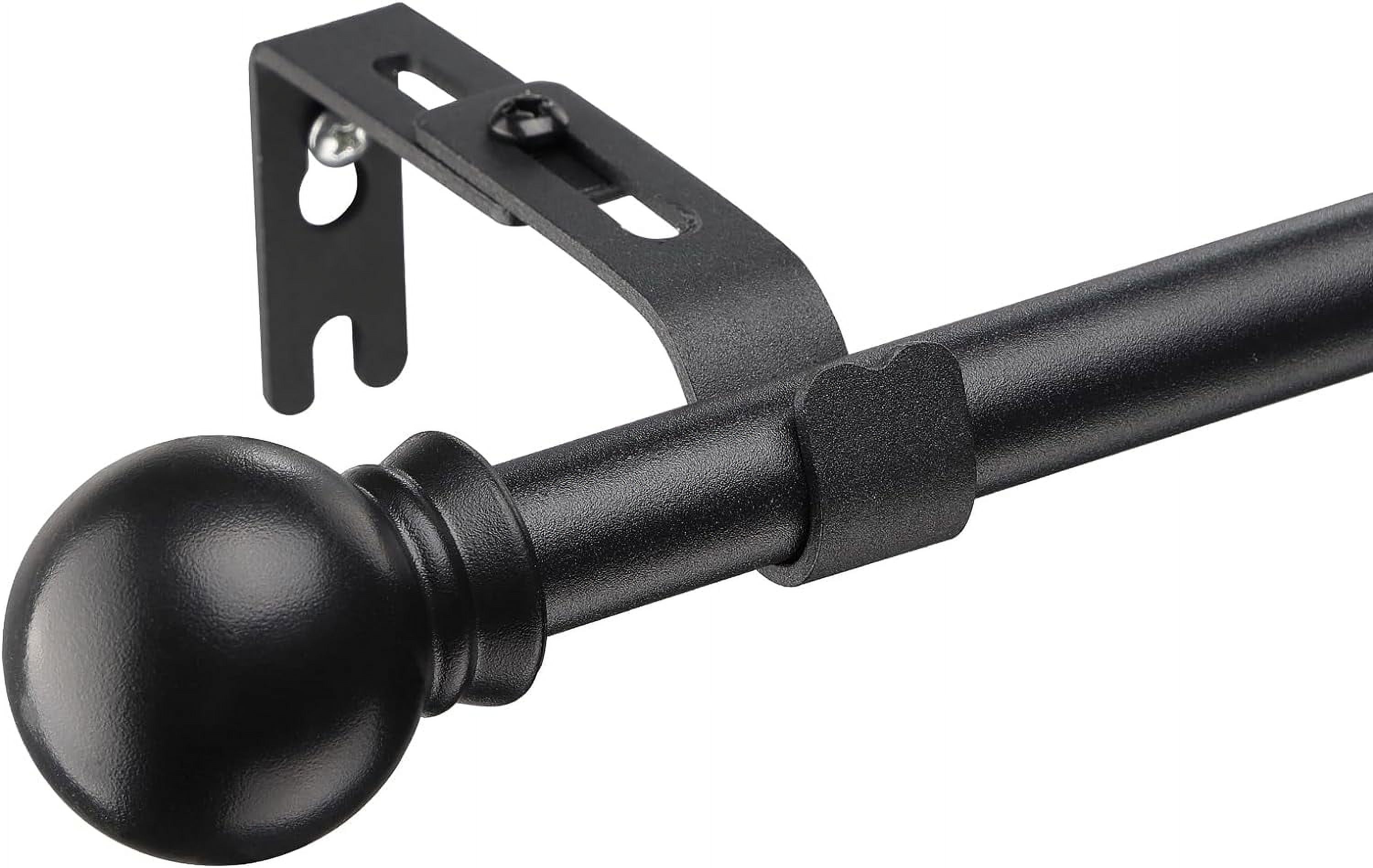 Small Cafe Curtain Rod Adjustable 12" to 16" Set of 2 Gold Plated ...