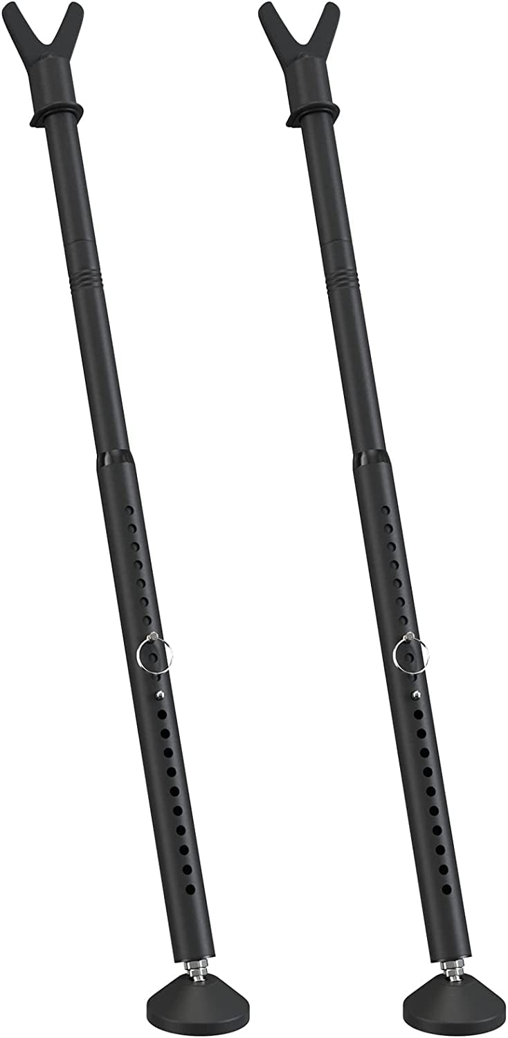 Yeyebest 3-in-1 Adjustable Security Bar for Sliding Patio Door & Window, 2 Pack, Matte Black ...