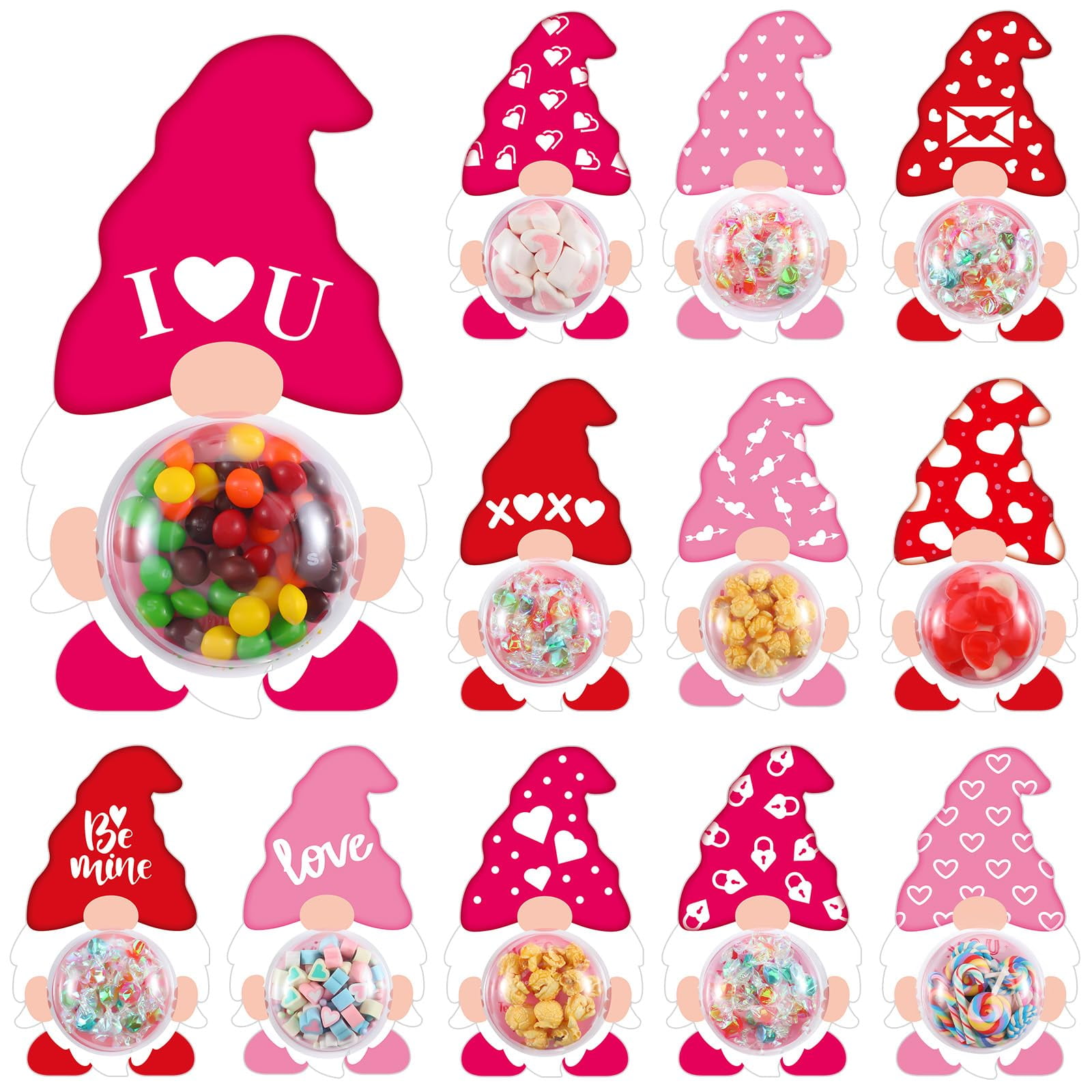 Yeyeplum 36 Pack Valentines Cards Classroom Valentine's Day Gnomes ...