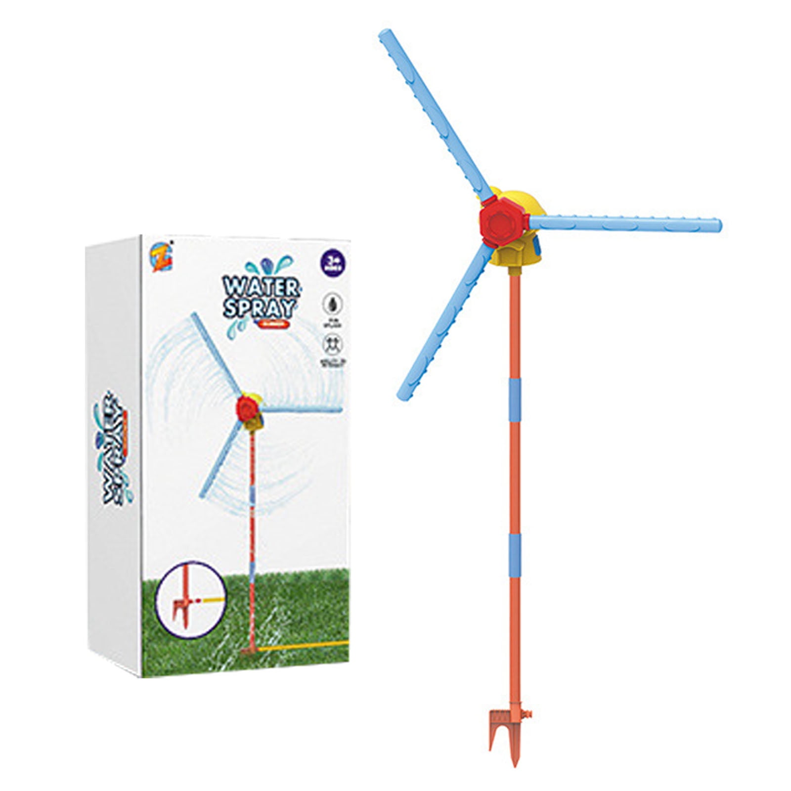 YfiDSJFGJ Windmill Water Sprinkler Outdoor Yard Toy for Kids, New ...