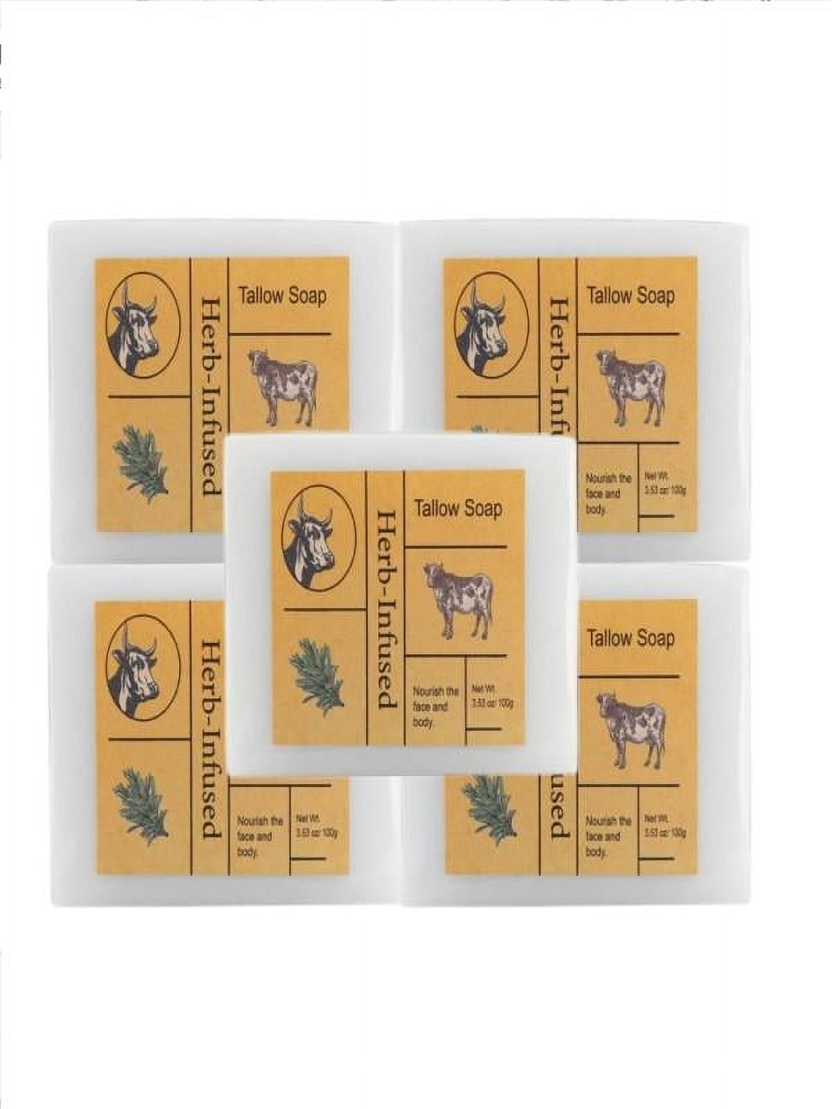 Yforlp Beef Tallow Soap Bar, All Natural Grass Fed Tallow Soap ...