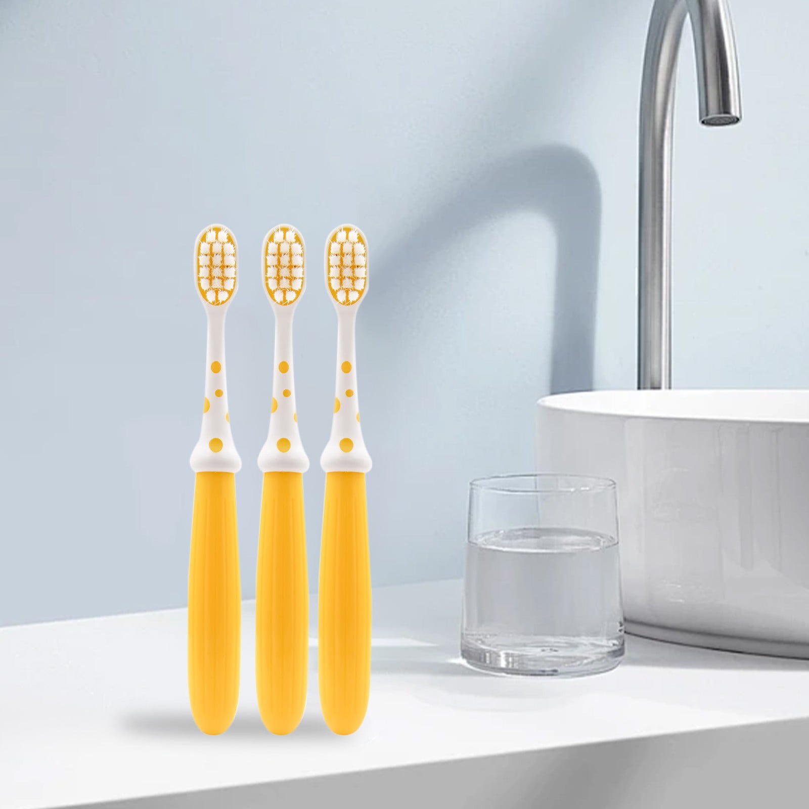 Yforlp Toothbrush, Manual Kids' Extra Soft Toothbrushes Ages 3-12 ...