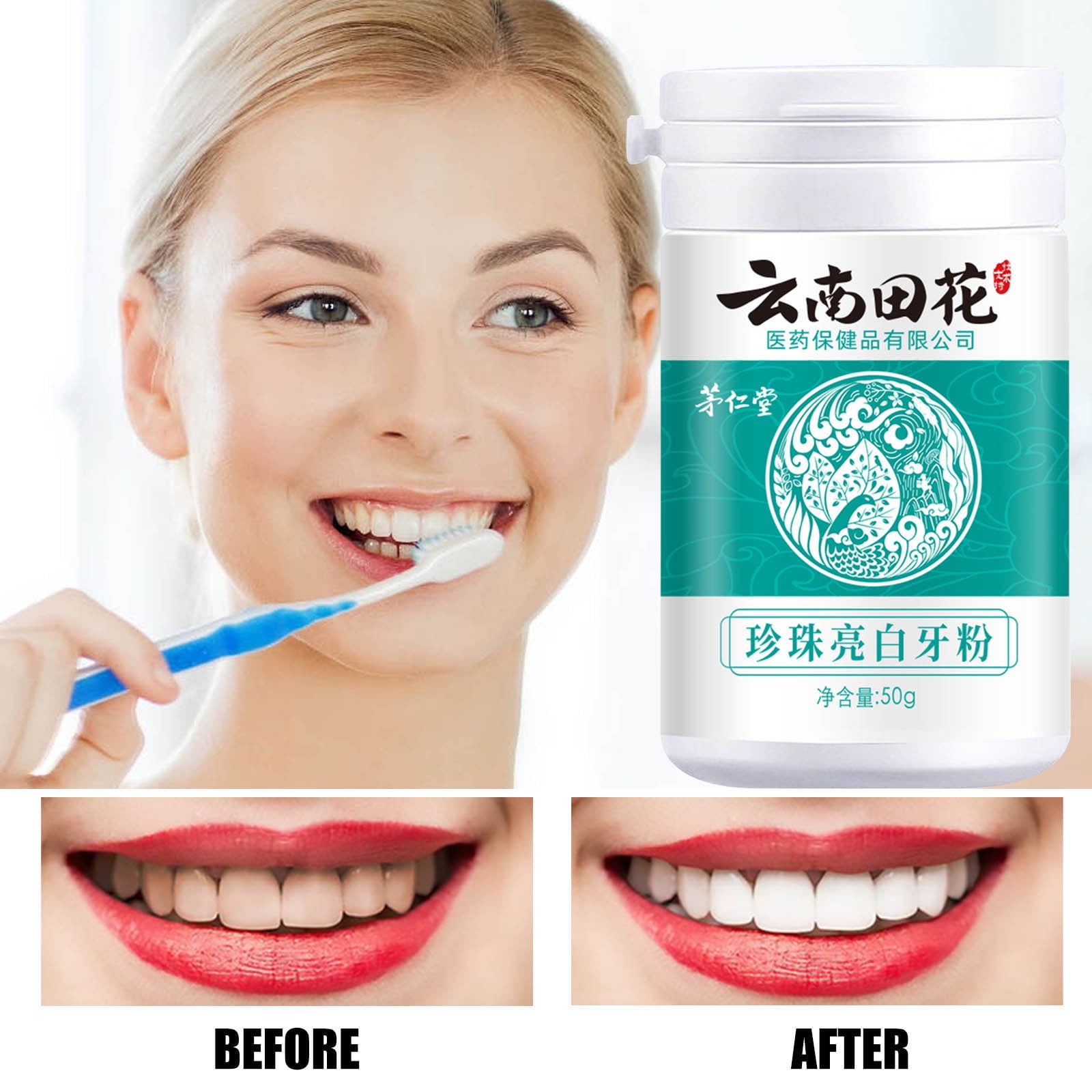 Yforlp Natural Tooth Powder, Whitening Teeth Whitening Powder ...