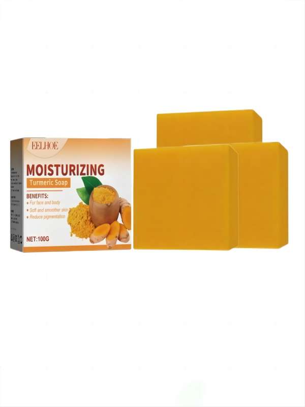 Yforlp Turmeric Soap Bar for Face & Body – Turmeric Skin Brightening ...