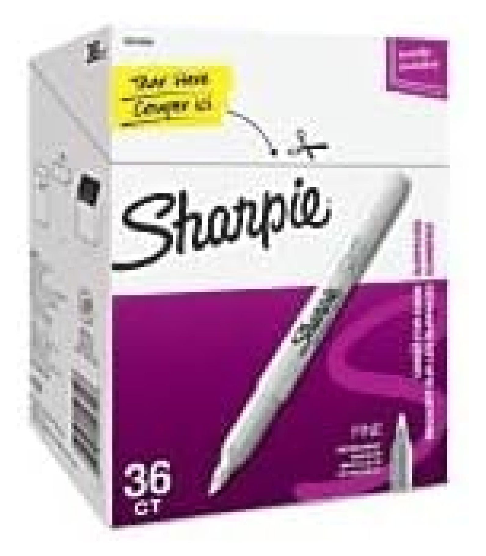 YfulYde 61659 Metallic Permanent Markers Fine Point Silver 36/Pack ...