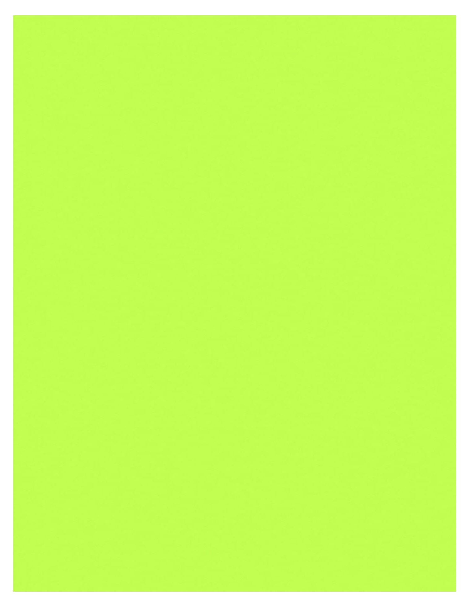 YfulYde, 8.5 x 11 Inches, Lime, 500 Sheets (102053) - Walmart.com