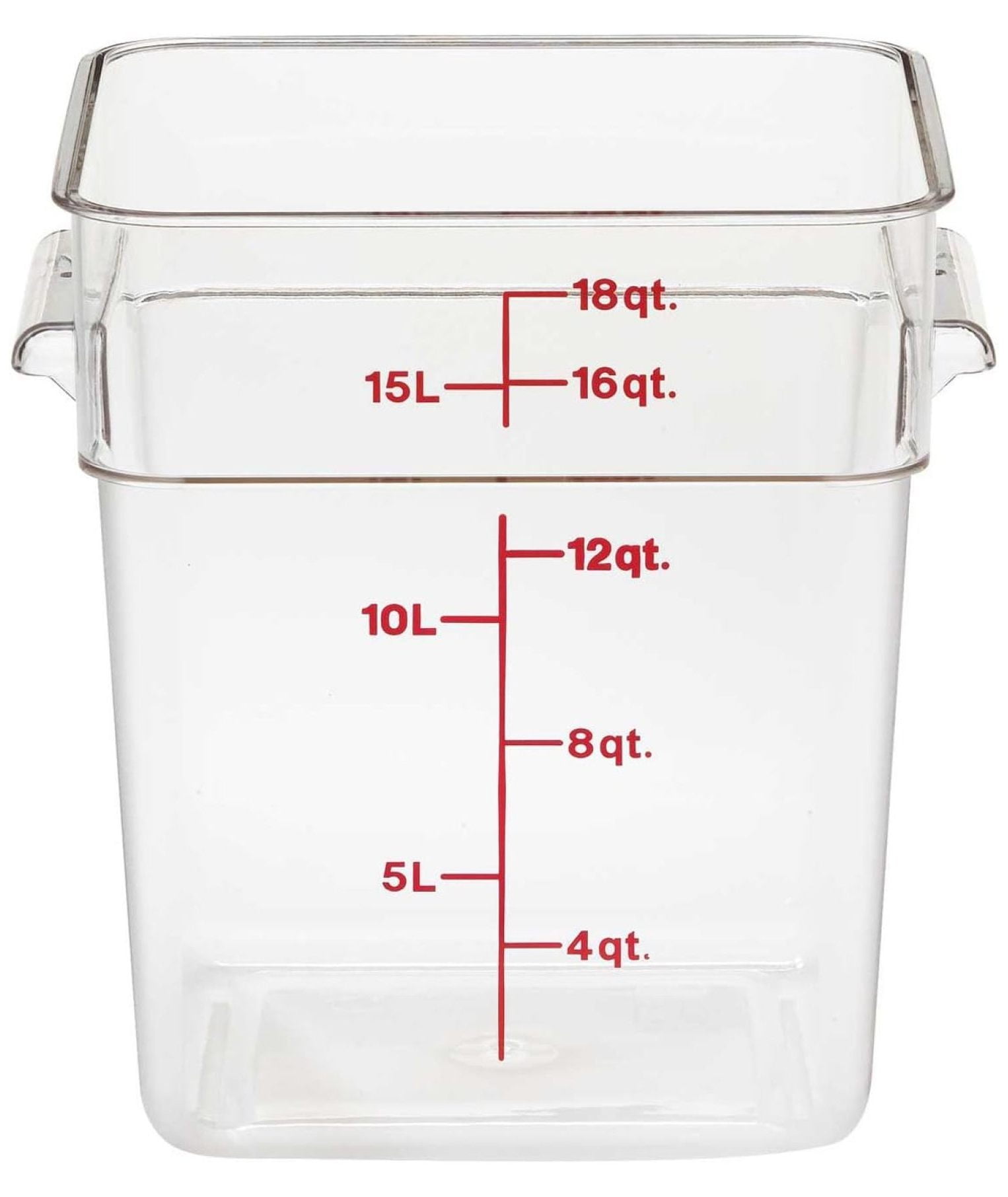 YfulYde Camwear Polycarbonate Square Food Storage container, 18 Quart ...