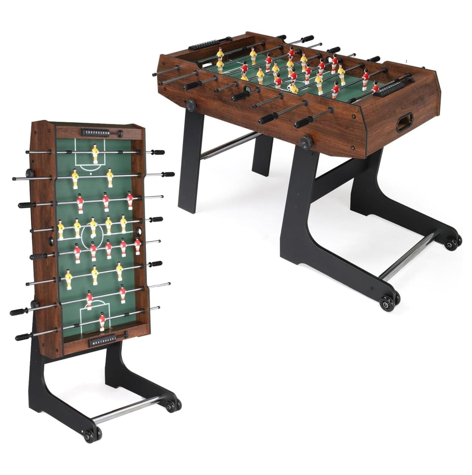 YfulYde " Foldable Foosball Table Adult Size, Soccer Game Table for ...
