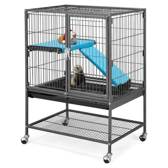 "Polar Aurora Large Pet Cage, 59"" H 5 Tier Steel Plastic Deluxe with ...