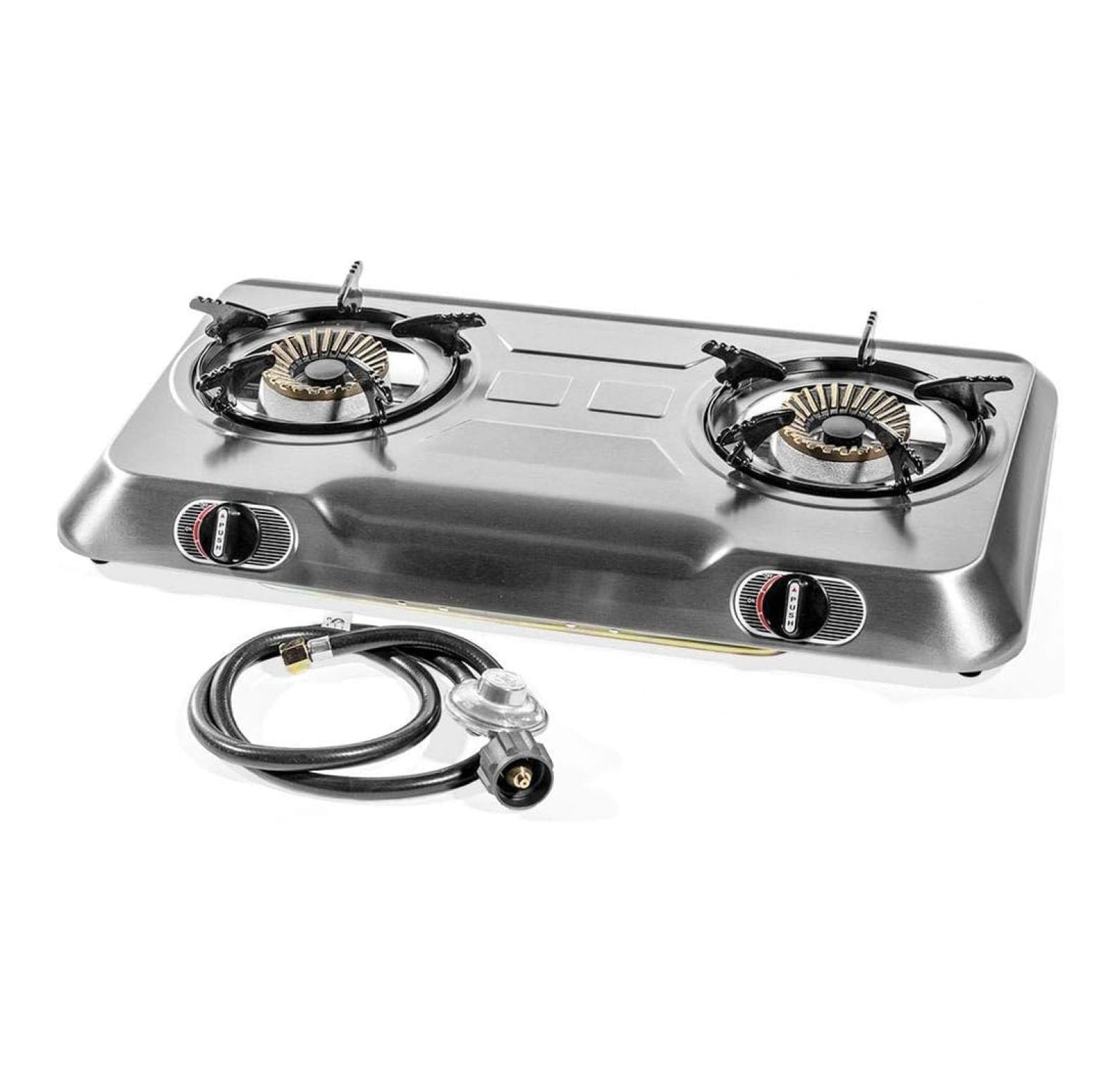 YgIRTID Double Burner Stove Auto Ignition Cooktop Outdoor Propane Camp ...