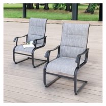 UDPATIO High Back Outdoor Dining Chairs, Set of 2, Revolving Patio ...