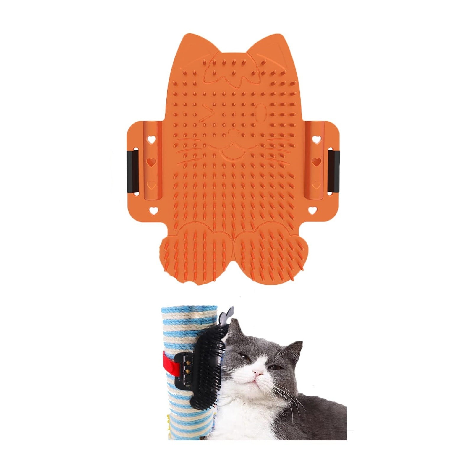 Ygdeyg Cat Self Groomer Pet Hair Brush 2 Packs Wall Mounted Cat ...