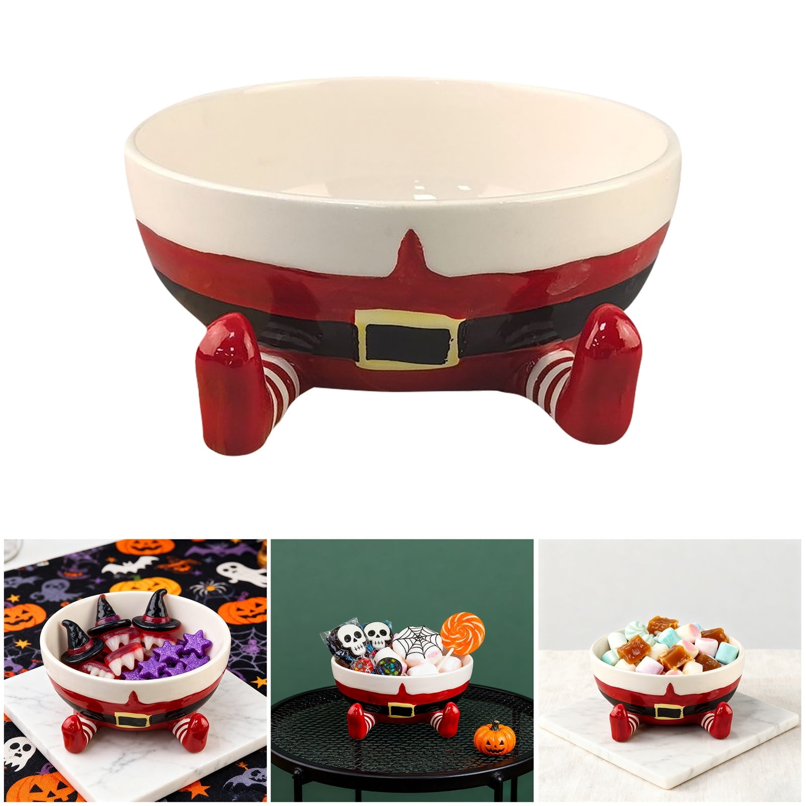 Ygdeyg Elegant Ceramic Snack Serving Tray Holiday Party Platter For ...