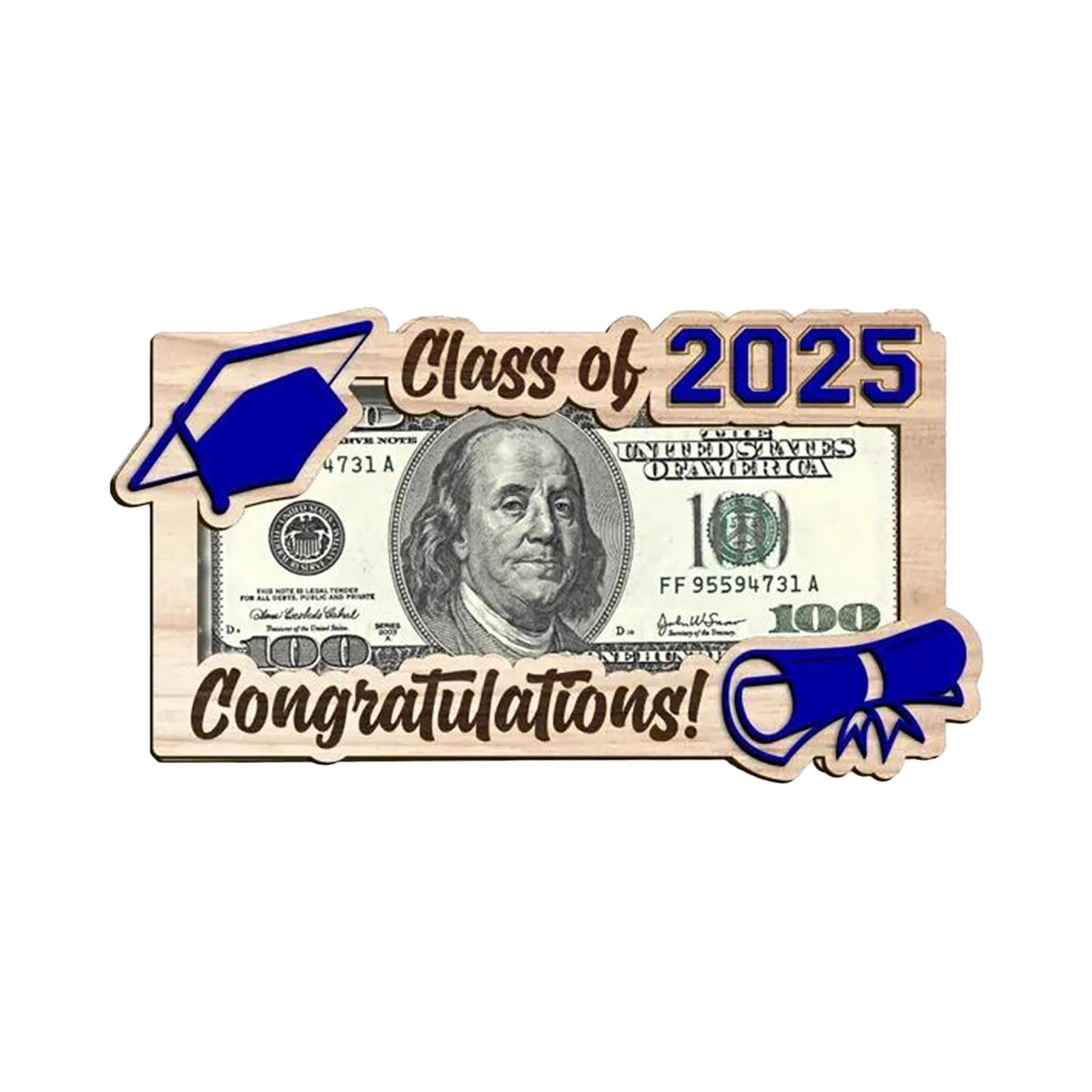 Ygdeyg Graduation Gifts 2025 Graduation Money Holder Grad Wooden Card ...