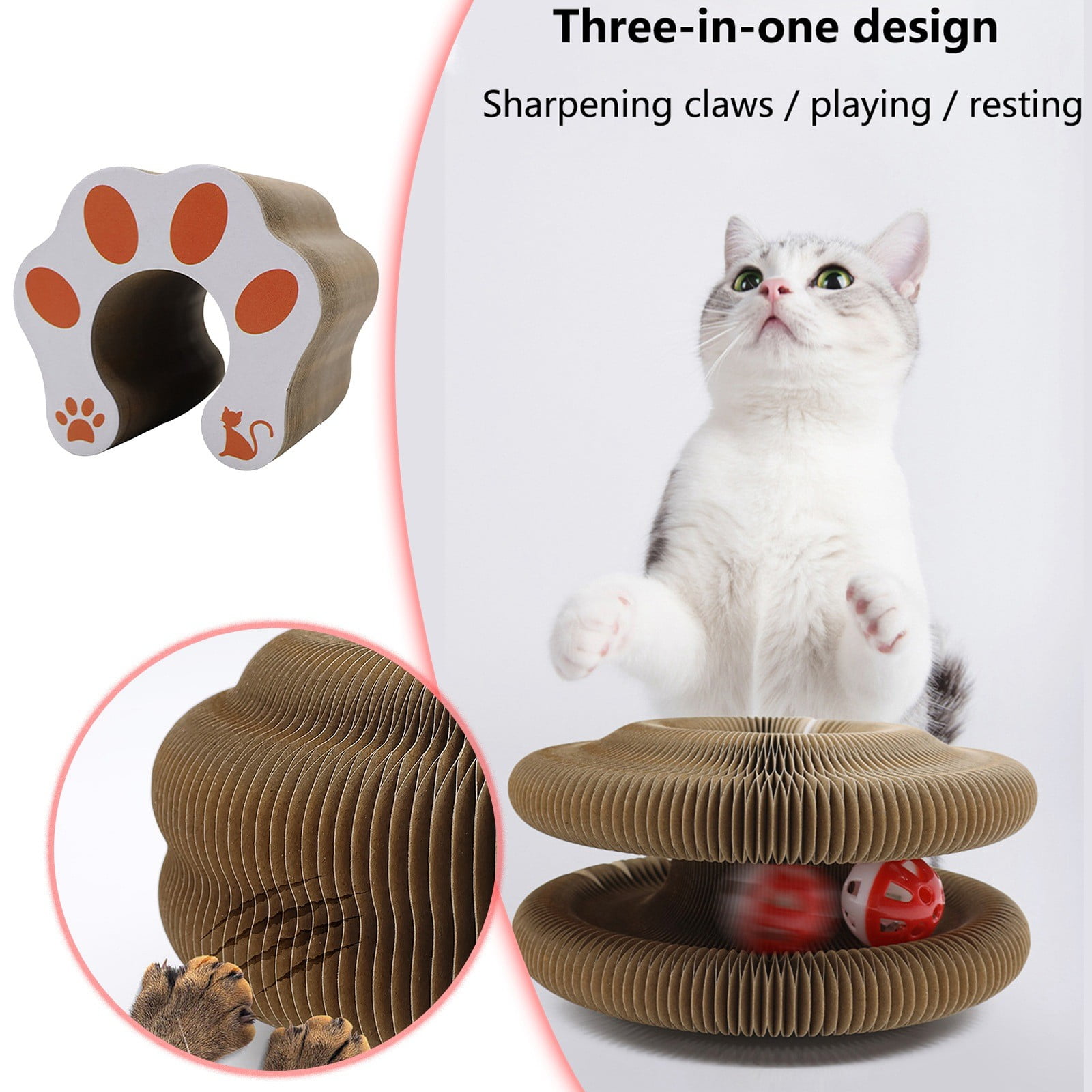 Ygdeyg Organ Cat Scratching Board Cat Toy With Cat Grinding Cat ...