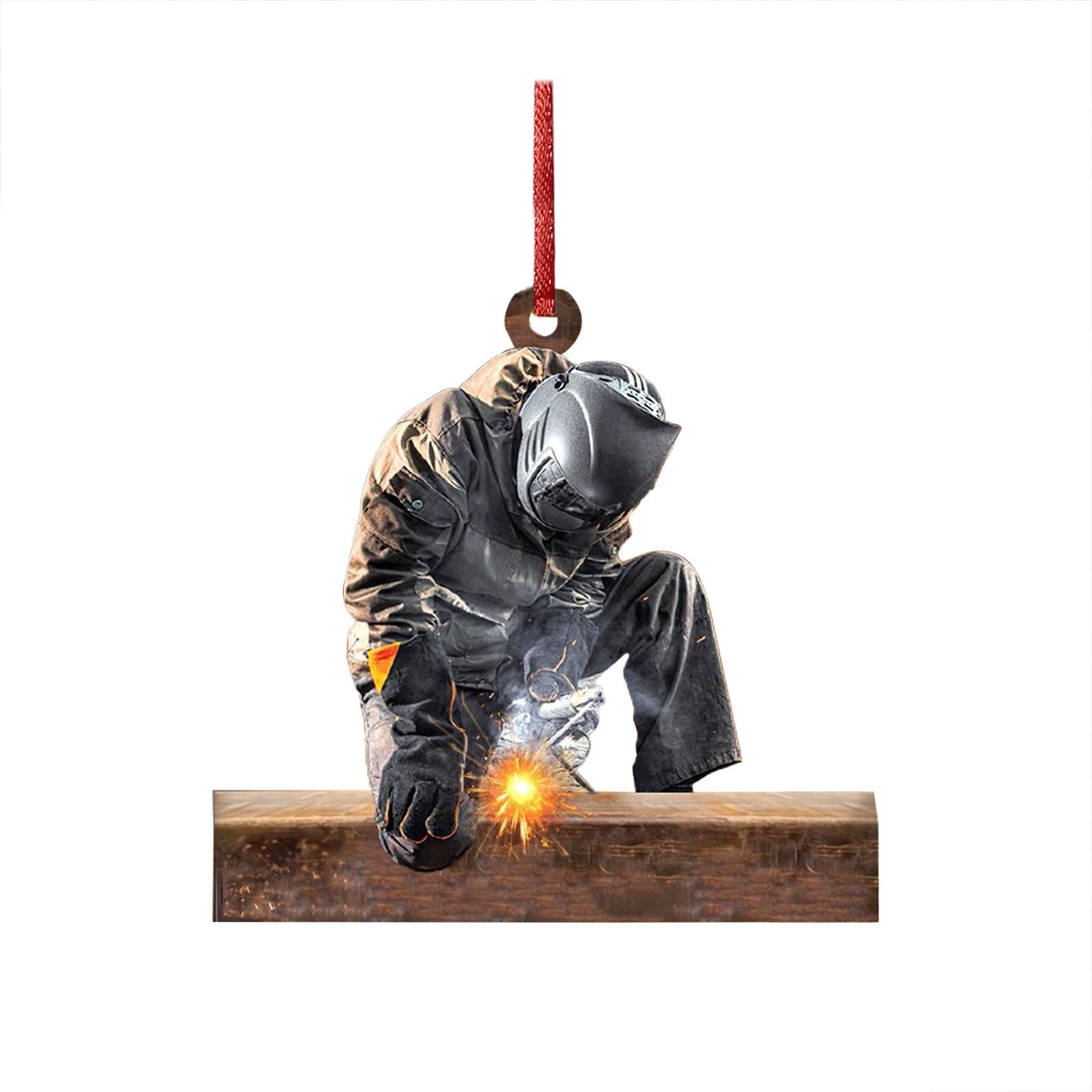 Ygdeyg Sparkling Welder Ornament - Action Scene Figurine, Charming ...