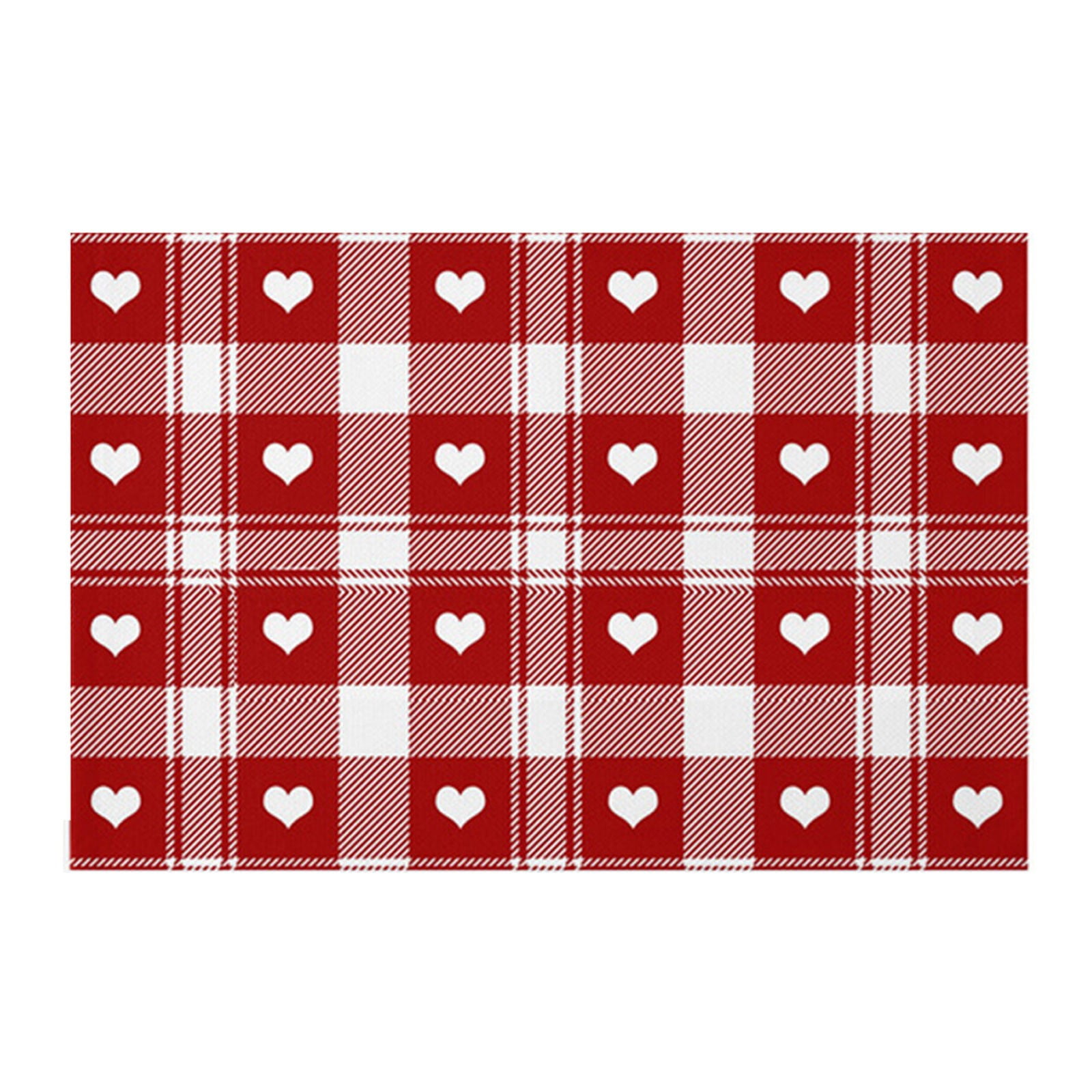 Ygdeyg Valentine'S Day Atmosphere Decorated Plate Mat Couples Dinner ...