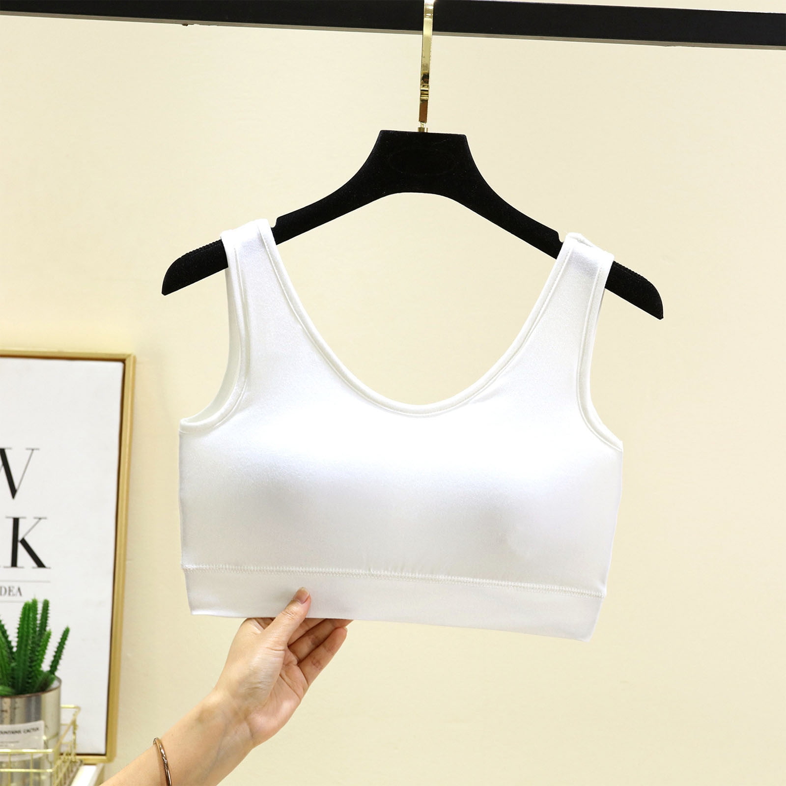 Yghzkop Women's Bras Side Support U-Back Bra Backless Wireless Seamless ...