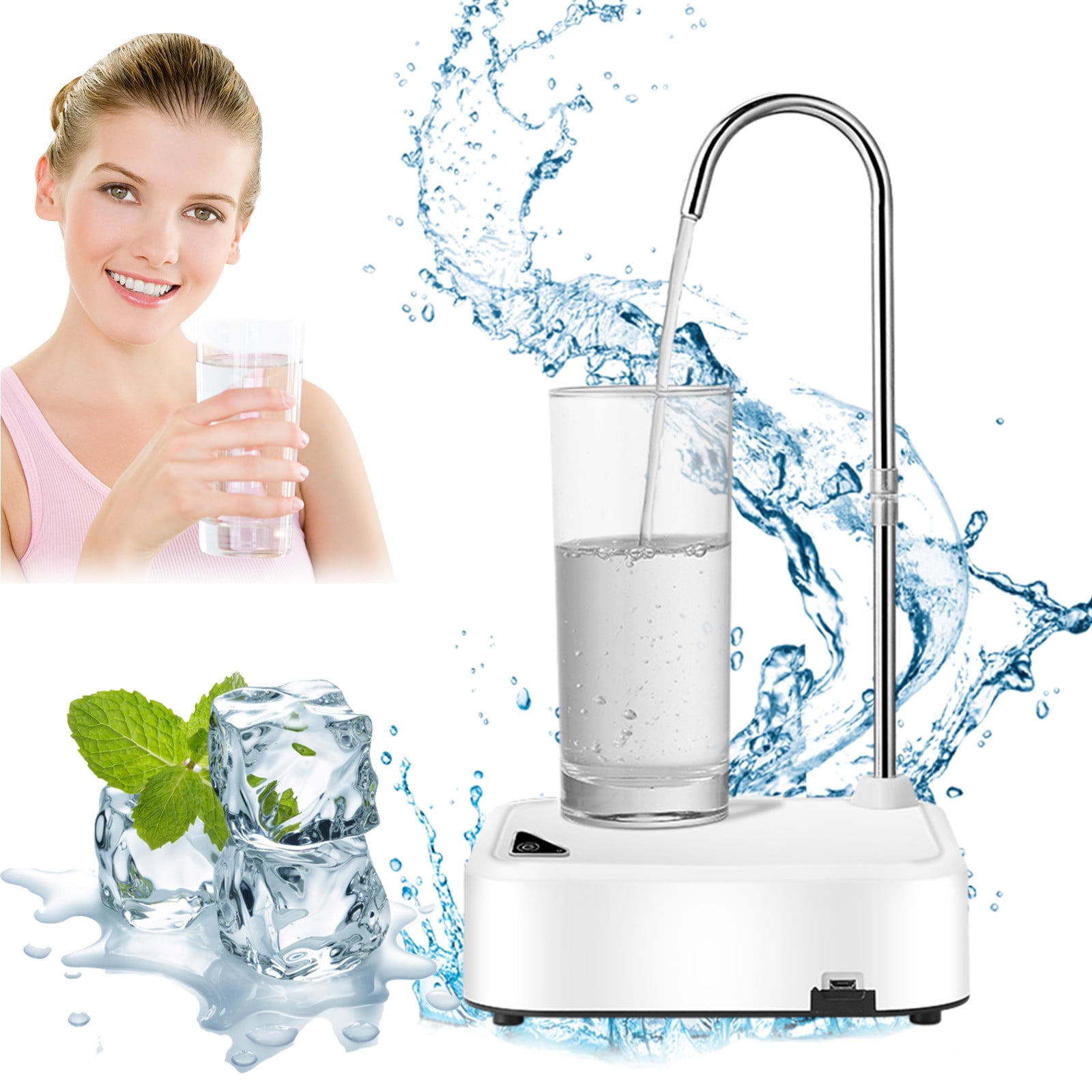 YgkuHd Desktop Water Bottle Dispenser-Portable Electric Water Bottle ...