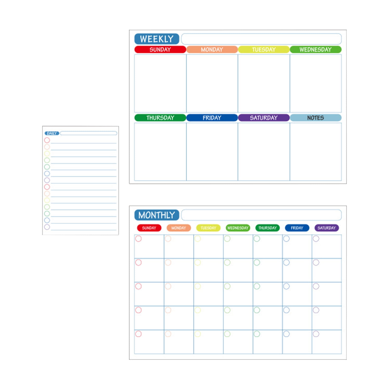 YgkuHd Dry Wipe Calendar Set, Magnetic Calendar Whiteboard For ...
