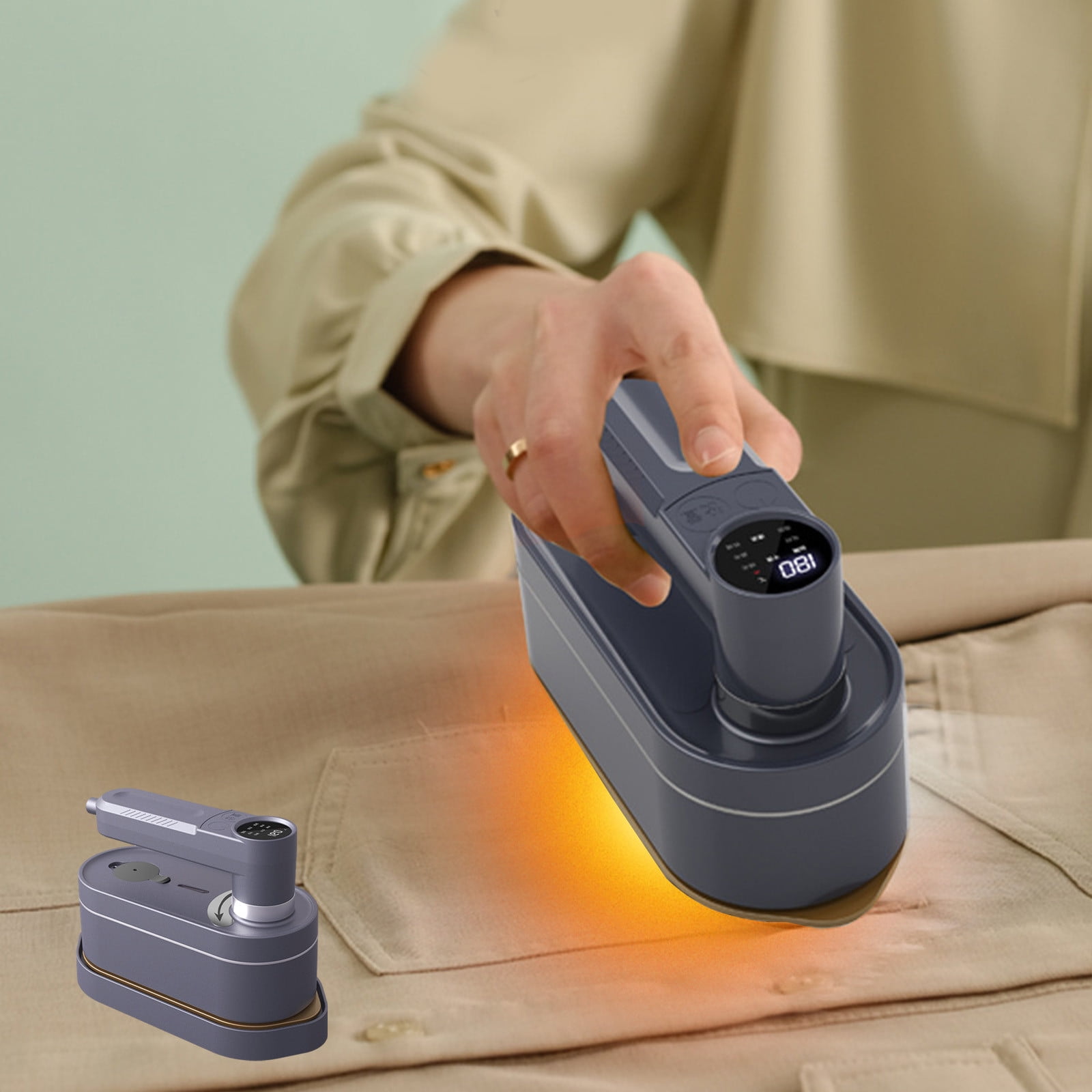 YgkuHd Mini Steam Iron With 8 Preset Steam & Temp Settings, Iron For ...
