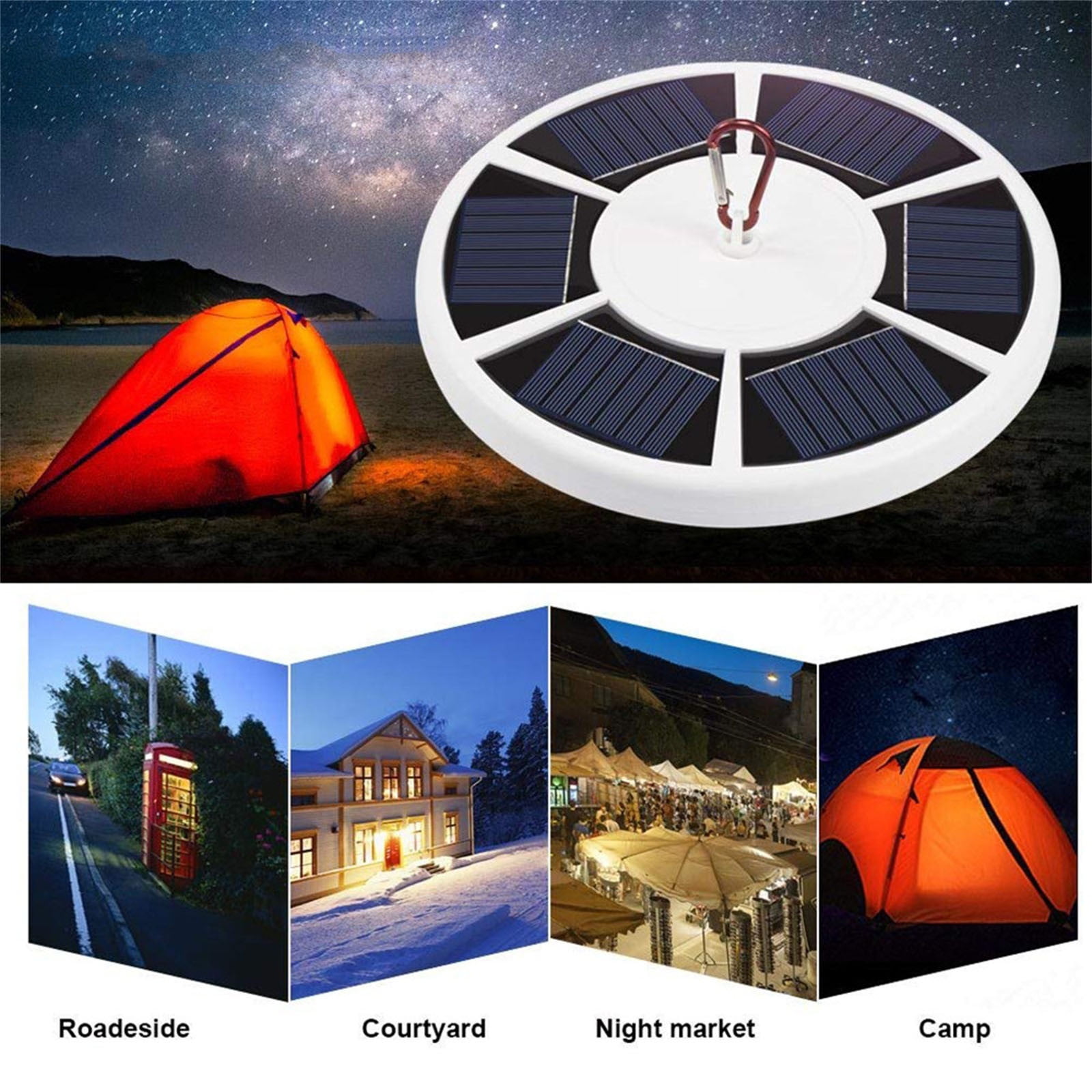 YgkuHd Night Outdoor Downlight Solar Flag Pole Lights Flagpole Lamp 48 ...