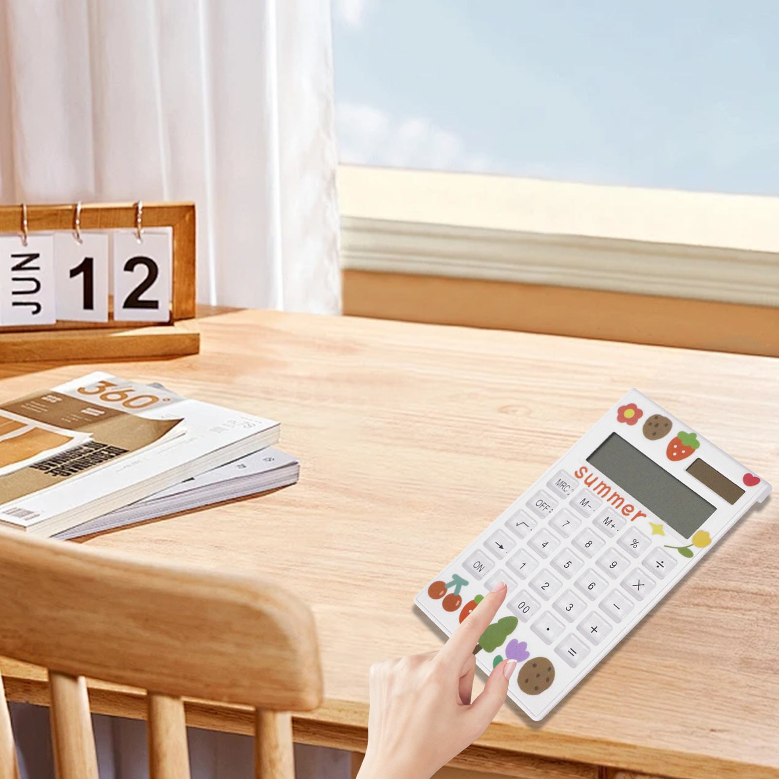 YgkuHd -Slim Solar Calculator With Stylish Enhanced Functionality ...