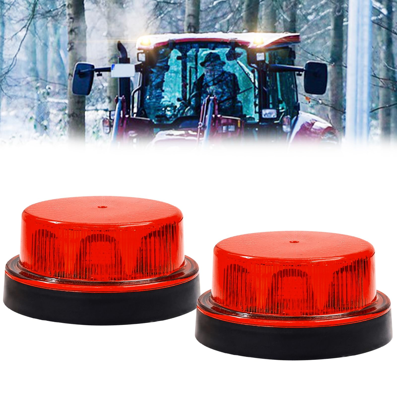 Ygmylandbb LED Strobe Warning KEF16 Light, Red Flashing Strobe Beacon ...