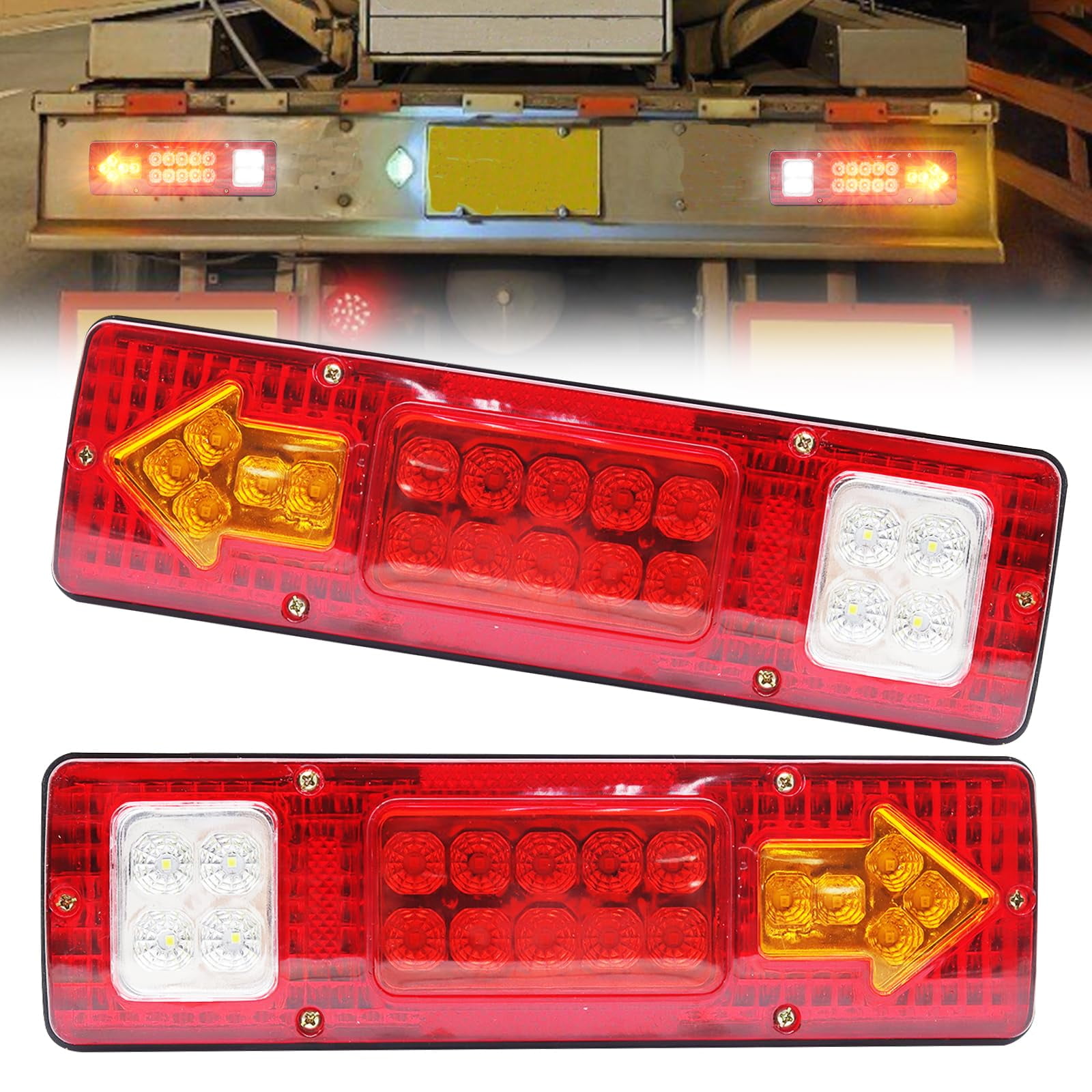 Ygmylandbb LED Trailer Tail KEF16 Lights, Truck Tail Light, 24V Turn ...