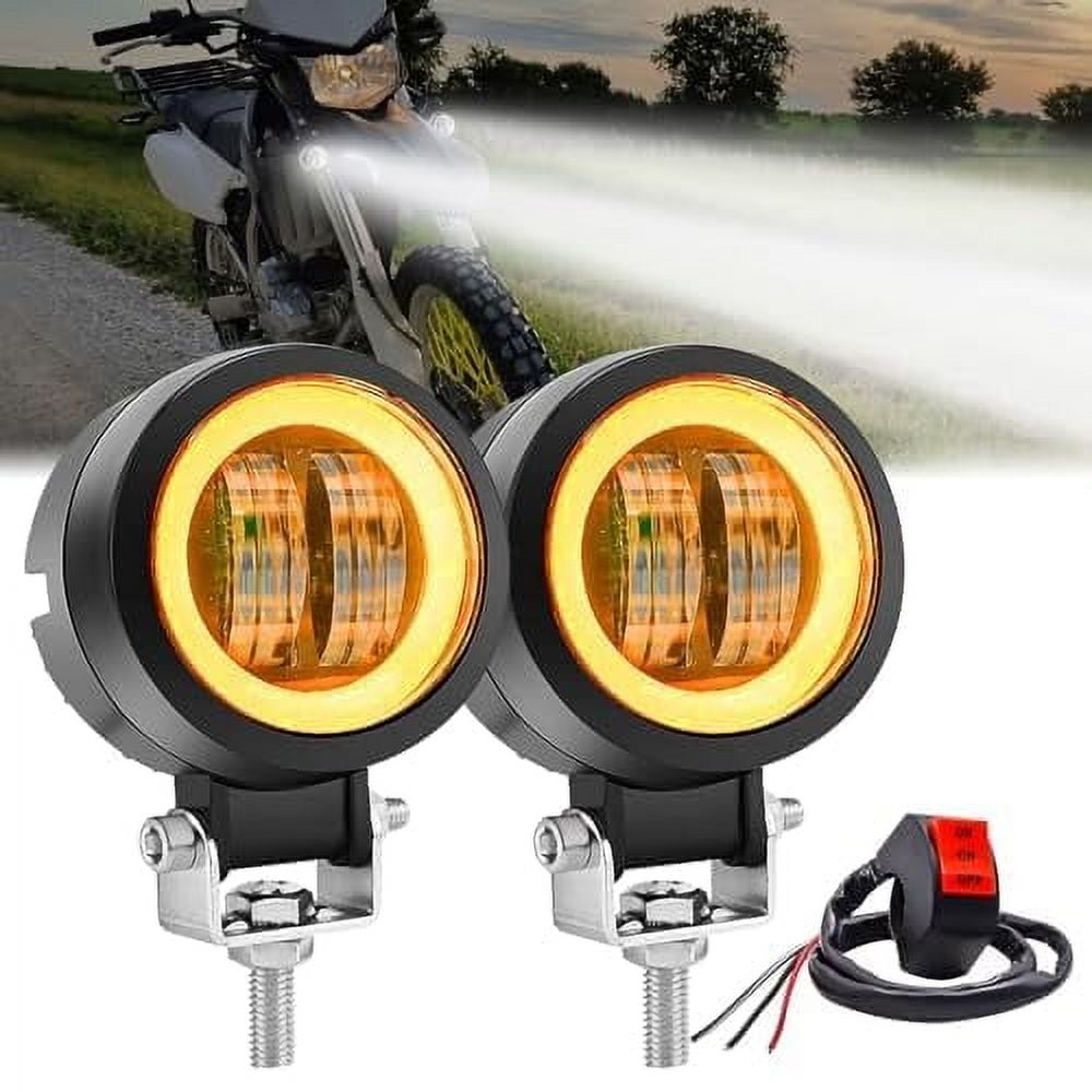 Ygmylandbb Motorcycle LED RRF12 Fog Lights, Motorcycle Lights Led, 20W ...