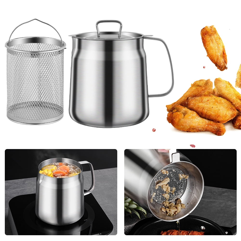 Yguping 1.5/2L Oil Filter Vessel Multi-Functional with Frying Basket ...