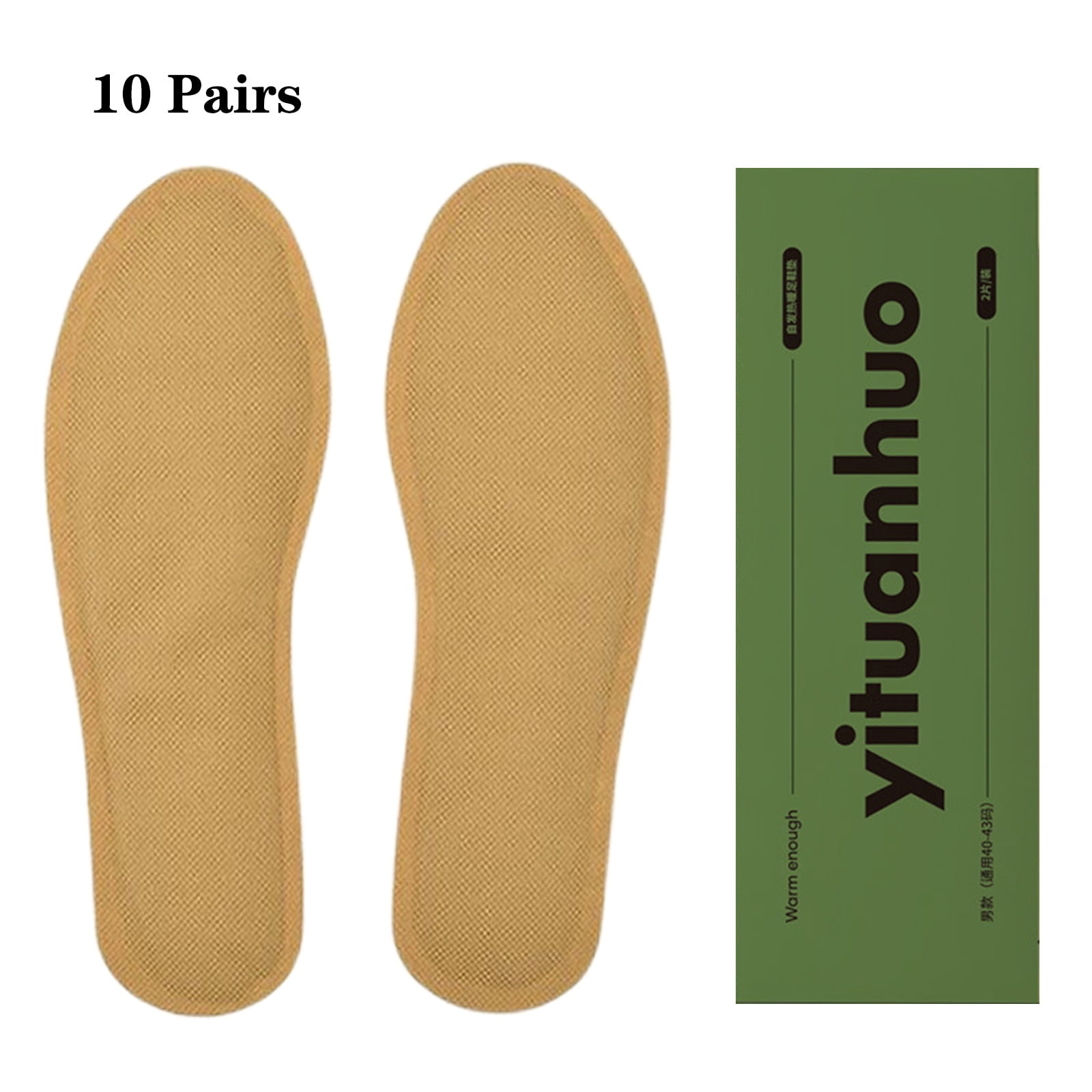 Yguping 10 Pairs Heating Shoe Insole Feet Heater Paste Self-heating ...