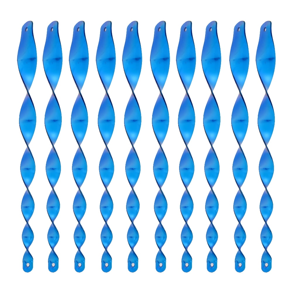 Yguping 10pcs Wind Spinner with Lanyard Reflective Spiral Spinne ...