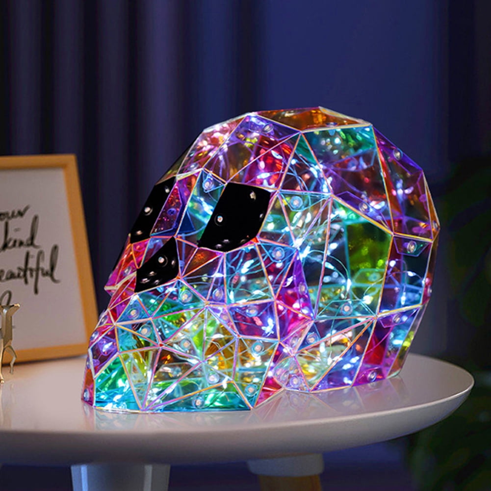 Yguping 2025 New Halloween Prismatic Iridescent Spooky Skull Light ...