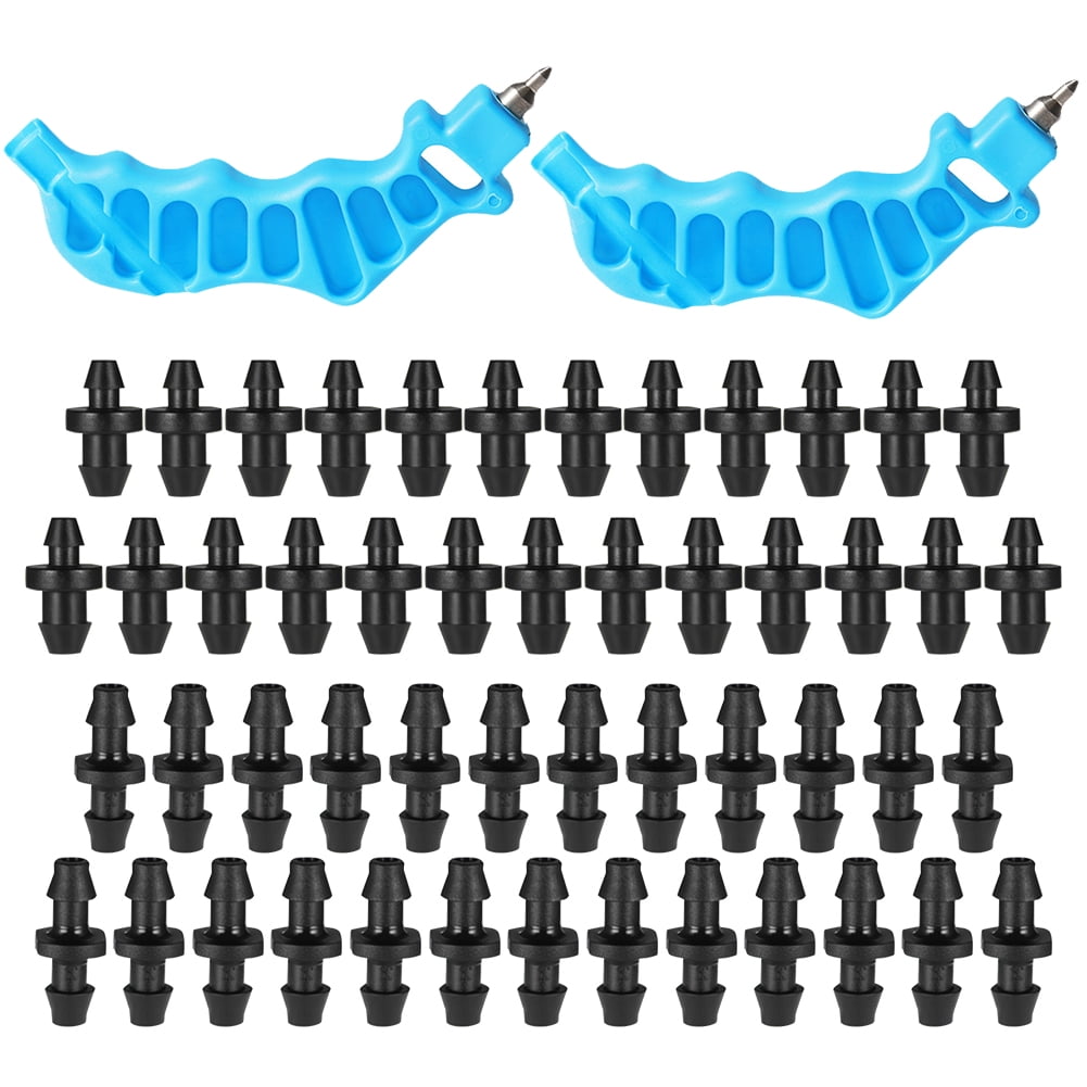 Yguping 2Pcs Drip Irrigation Tubing Hole Punch Tool with 25pcs 1/4 Inch ...