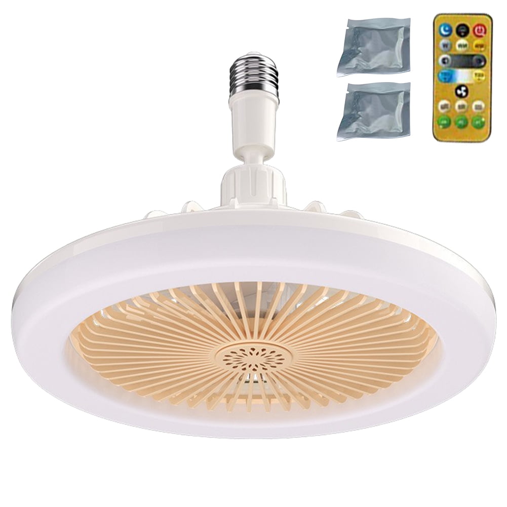 Yguping 30W Silent Ceiling Fan with Light Remote Control E27 Ventilator ...