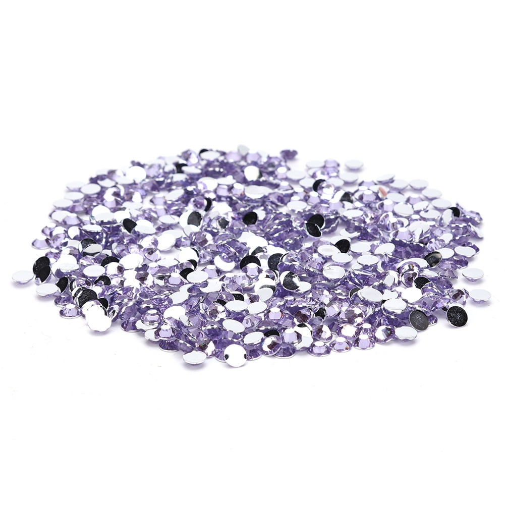 Yguping 30g 6mm Crystal Rhinestone Acrylic Flat Back for DIY Garment ...