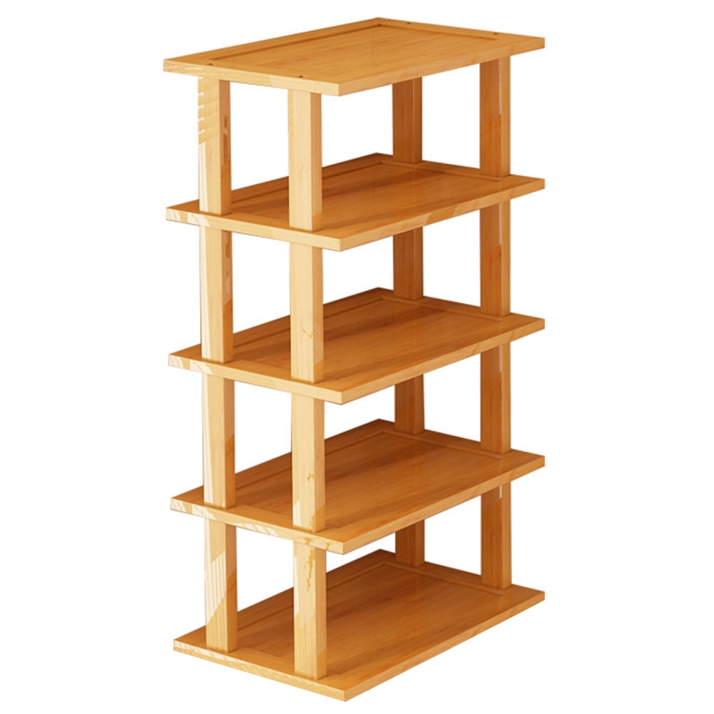 Yguping 40/60/80CM Narrowness Shoe Shelf Thick Bamboo Material Tall ...