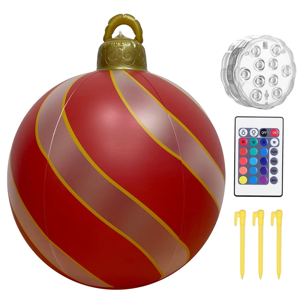 Yguping 60CM Christmas Inflatable Ball Versatile Christmas Light Up ...