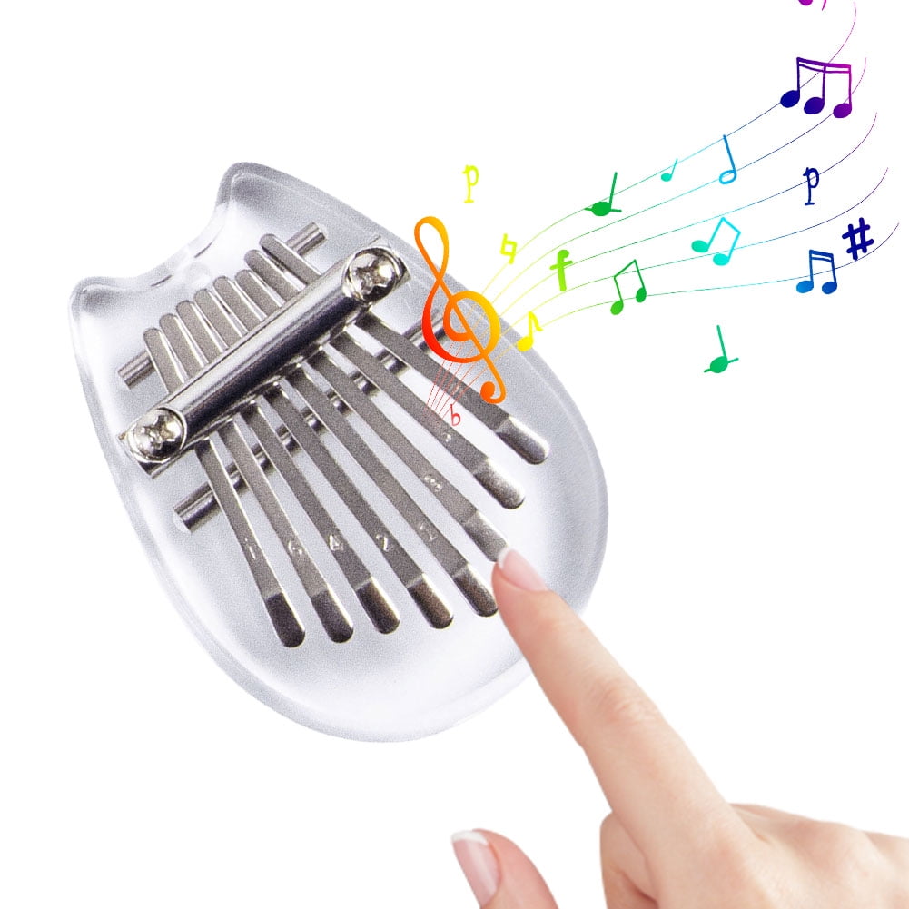 Yguping 8 Key Mini Kalimba Mini Thumb Piano Portable Finger Keyboard ...