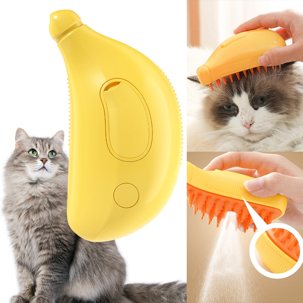 Yguping Animal Grooming Comb Versatile Cat Dog Depilation Brush Cleaning Cat Brush with Spray ...