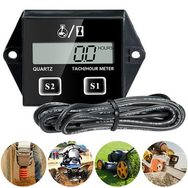 Hour Meter Digital Tachometer For Outboard Motor Lawn Mower - Walmart.com