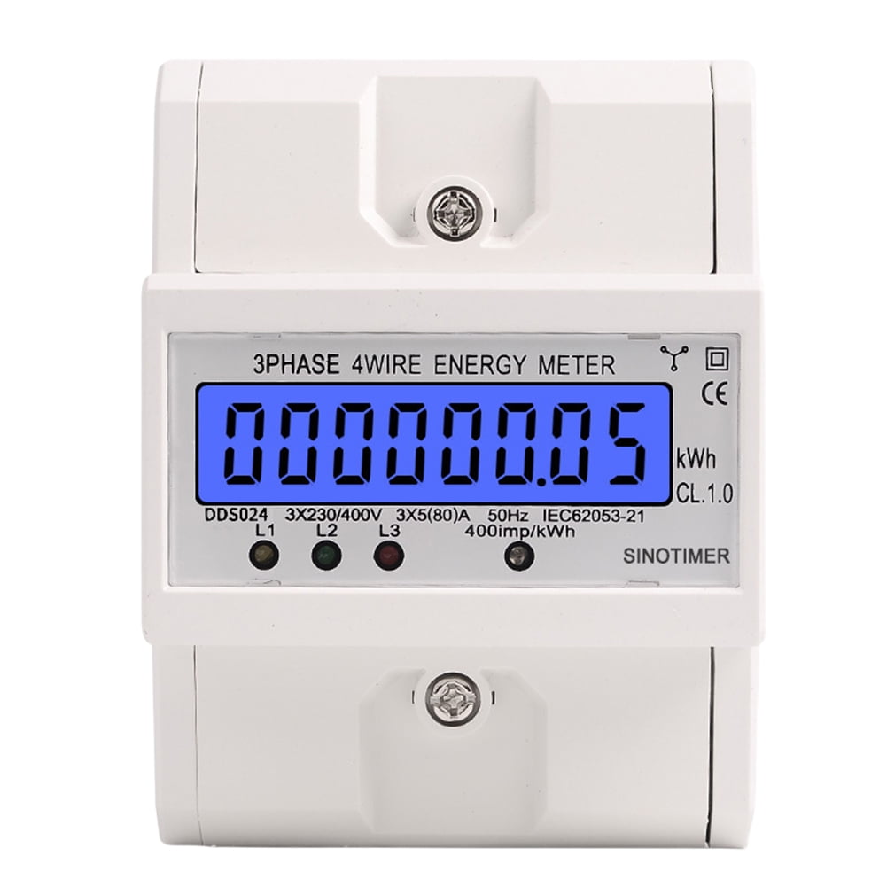 Yguping Electricity Usage Meter Three-Phase 4-Wire Power Consumption ...