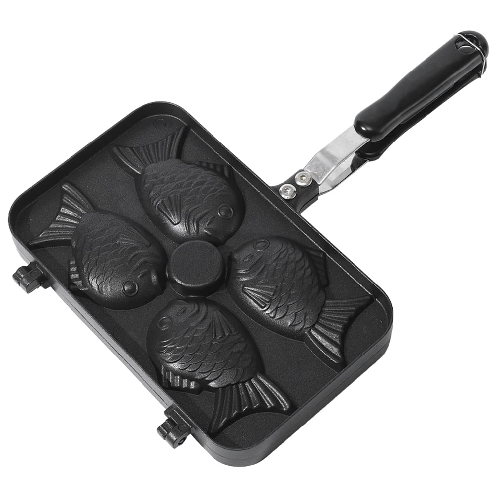Yguping Four Fish Shaped Taiyaki Dessert Waffle Cake Maker Pan Non ...
