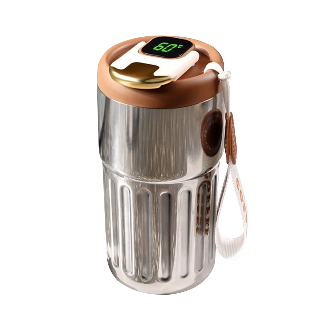 Yguping LED Temperature Coffee Mug 316 Stainless Steel Digital Vacuum ...