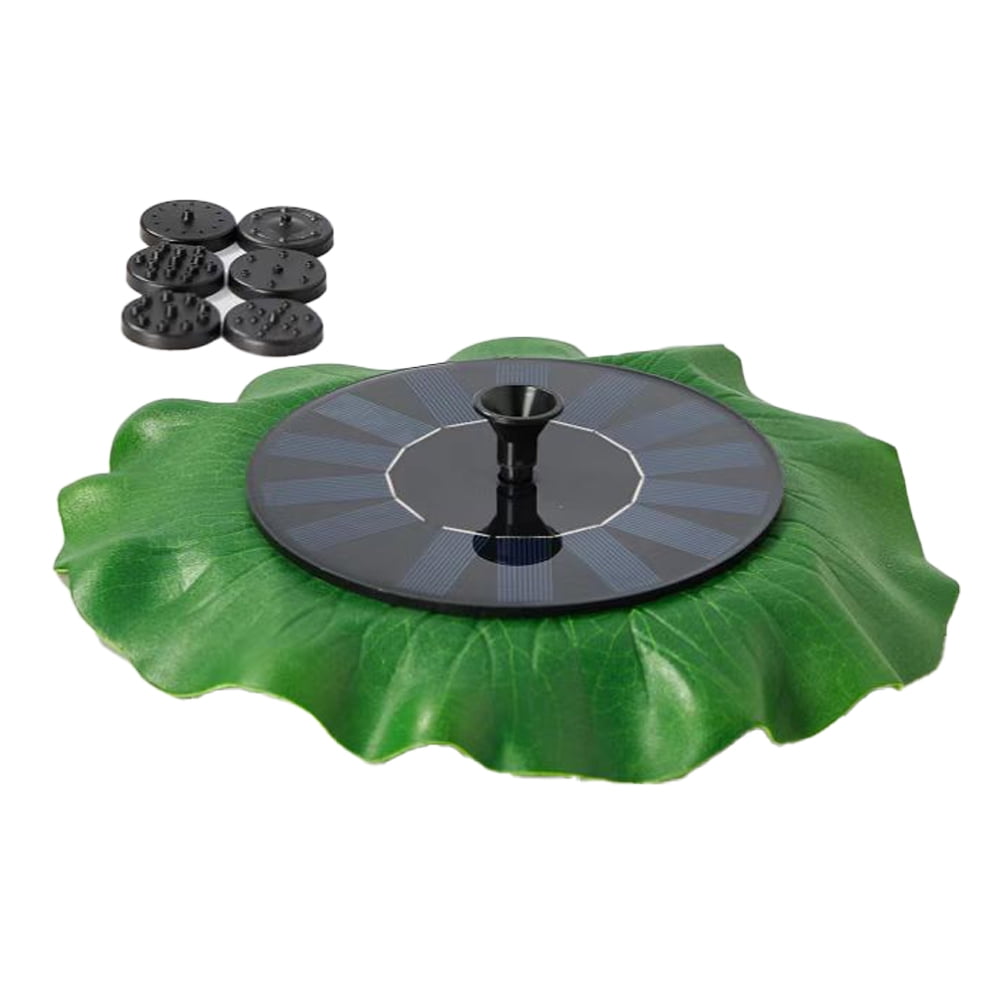 Yguping Lotus Leaf Solar Water Fountain 1.4W Mini Water Fountain with 6 ...