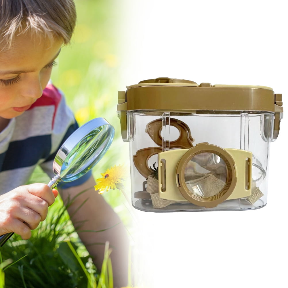 Yguping Magnifying Glass Small Outdoor Insect Box with Tweezers Insect ...
